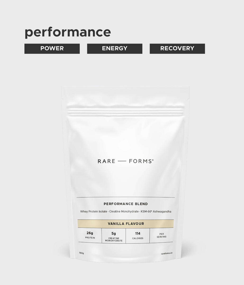 The Performance Blend | Whey Protein Isolate with Creatine – Rare Forms